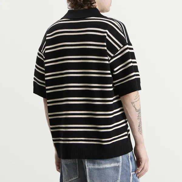 Amiri Ma Stripe Knit Polo