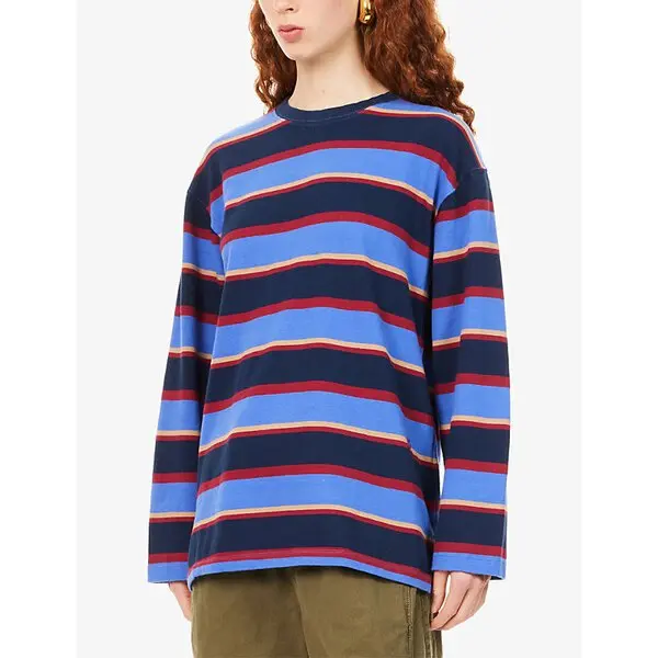 DAMSON MADDER Striped Cotton-jersey T-shirt