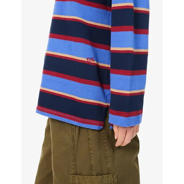 DAMSON MADDER Striped Cotton-jersey T-shirt