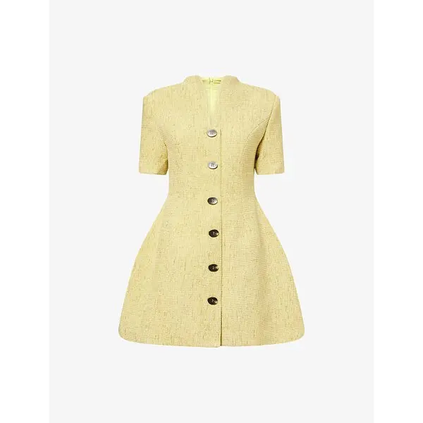 Oddmuse Bouclé Button-through Mini Dress