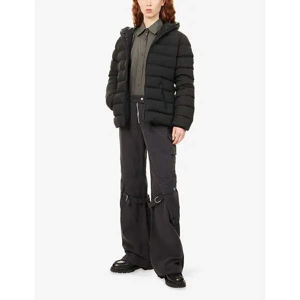 Moncler Herbes Hooded Shell-down Jacket