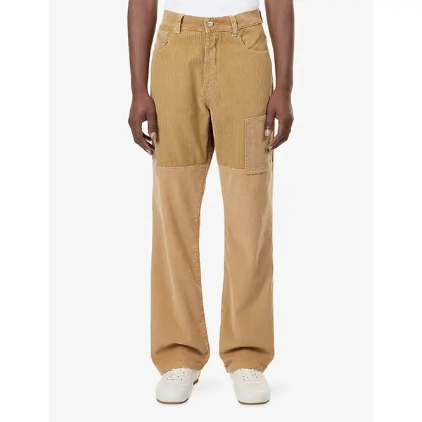 WALES BONNER Sissoo Straight-leg Cotton-corduroy Trousers - Camel