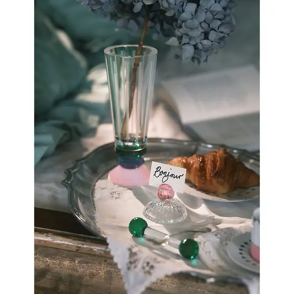 REFLECTIONS COPENHAGEN Louis Place Crystal Card Holders Set Of 2