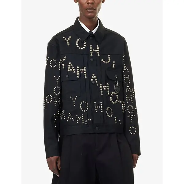 Yohji Yamamoto Stud-embellished Denim Jacket