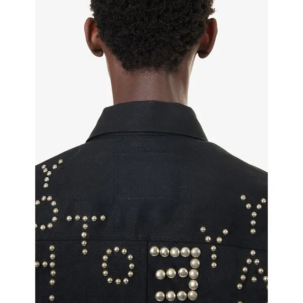 Yohji Yamamoto Stud-embellished Denim Jacket