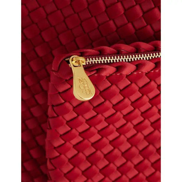 NAGHEDI St Barths Medium Woven Tote Bag - Rosso