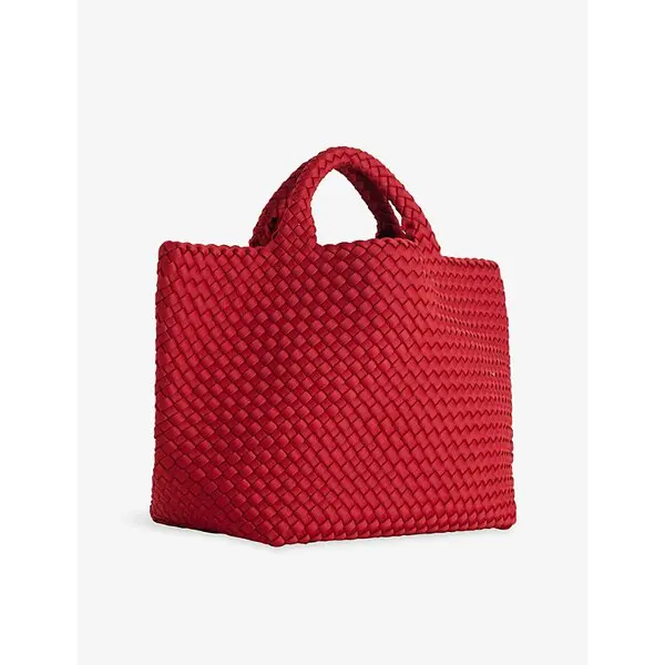 NAGHEDI St Barths Medium Woven Tote Bag - Rosso