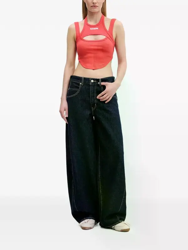 BARROW Cut-out Crop Top