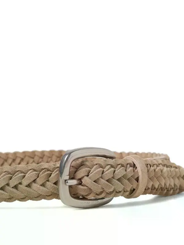 GOLDEN GOOSE Braided Leather Belt