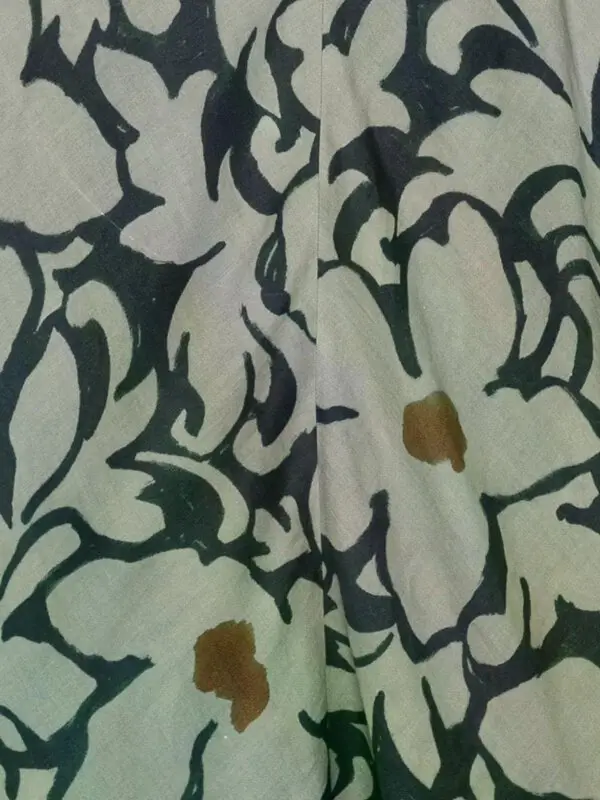 LUISA CERANO Floral Print Smocked Midi Dress