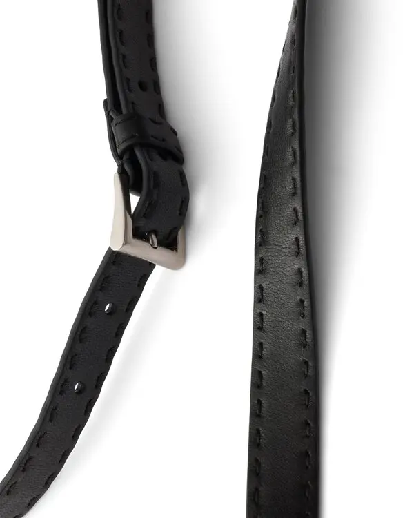 Prada Antiqued Leather Belt