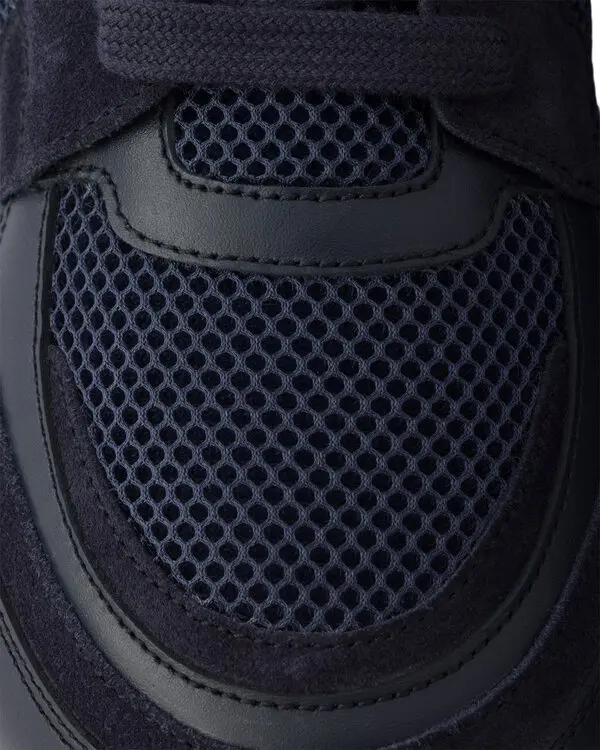Prada Prax Leather And Fabric Sneakers