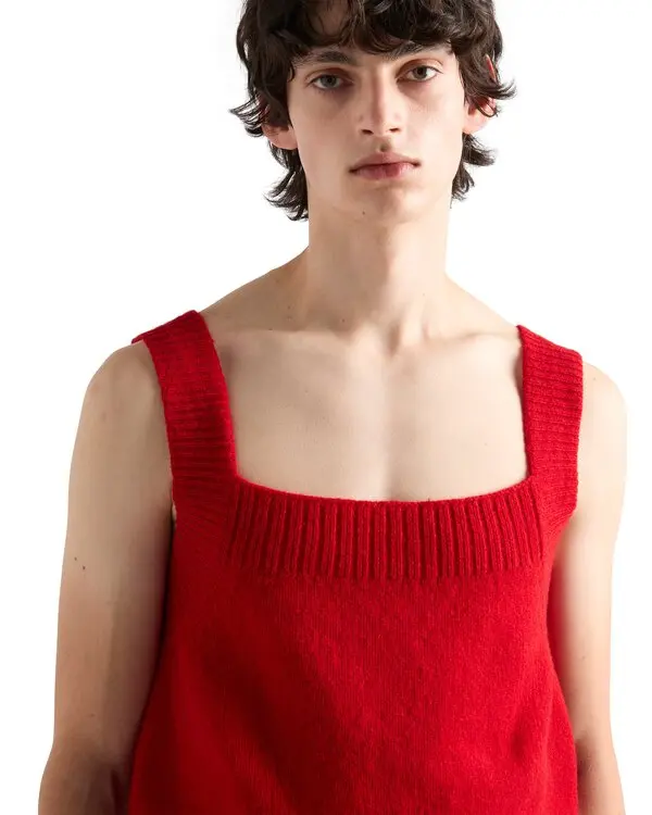 Prada Shetland Wool Tank Top