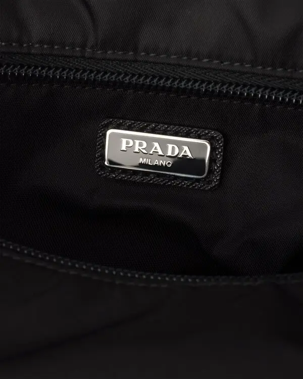 Prada Re-nylon And Saffiano Leather Shoulder Bag