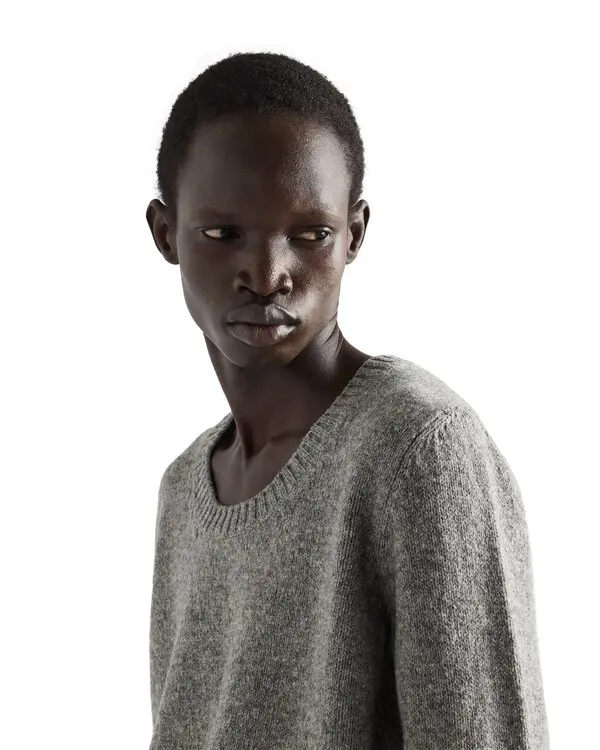 Prada Shetland Wool Scoop-neck Sweater