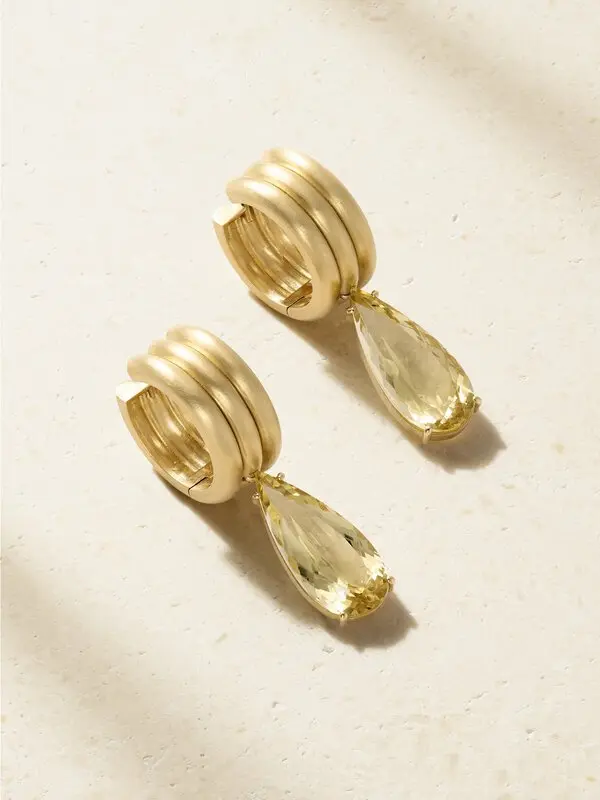 Irene Neuwirth Heroic 18-karat And Beryl Earrings - Gold