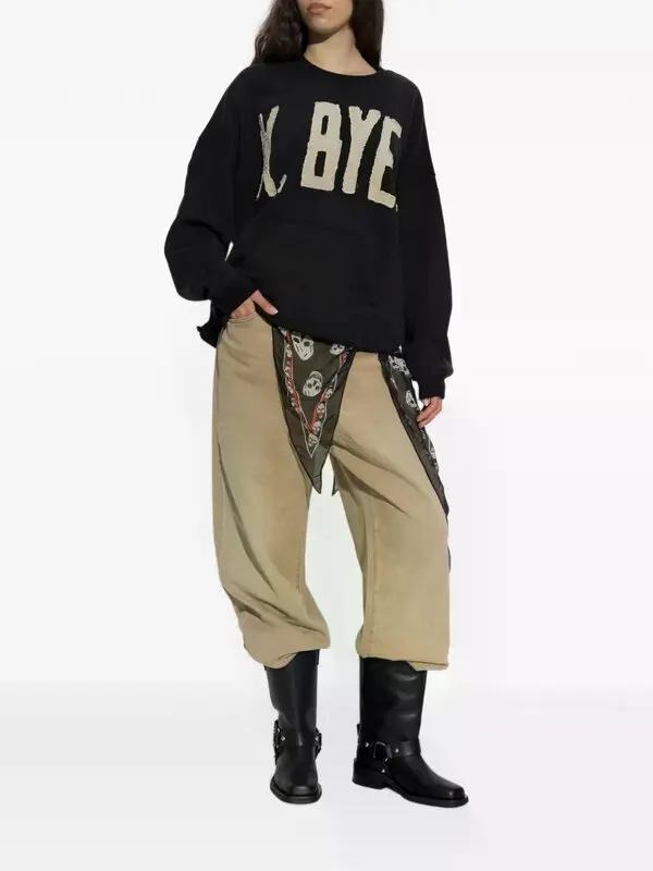 R13 Logo-patch Straight-leg Jeans