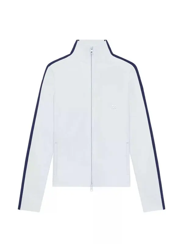 COURREGES Logo-patch Side-stripe Track Jacket