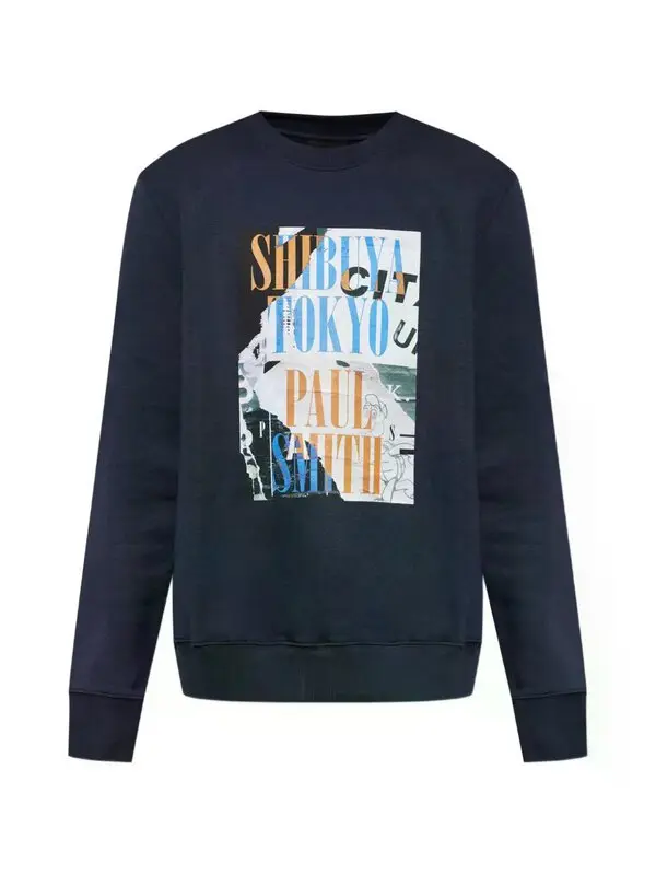 Paul Smith Graphic-print Sweatshirt - Blue