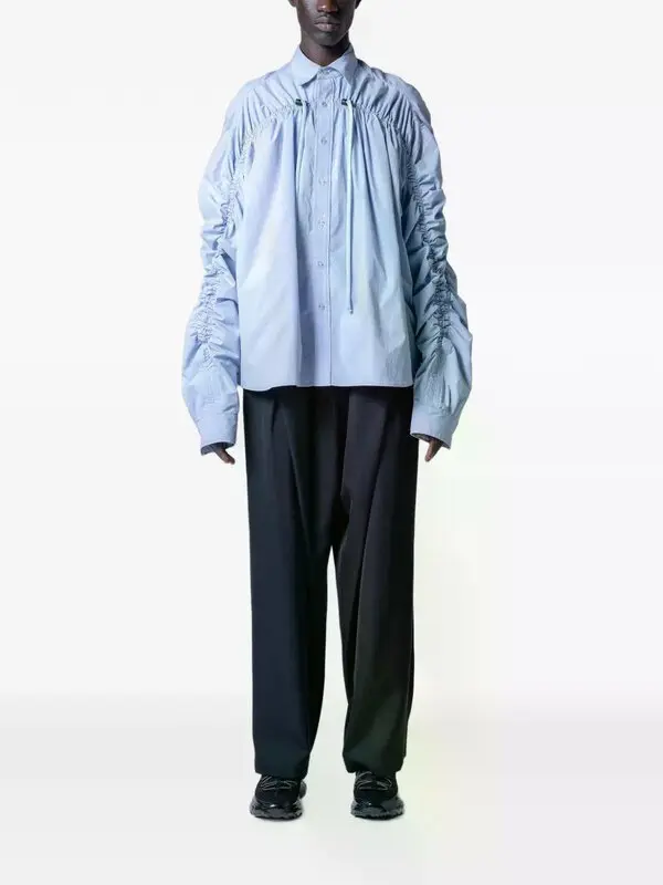 YOSHIOKUBO Ruched Drawstring Shirt