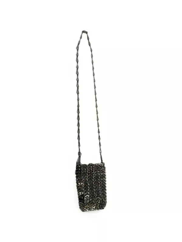 Rabanne Mini Iconic 1969 Metal Shoulder Bag - Silver