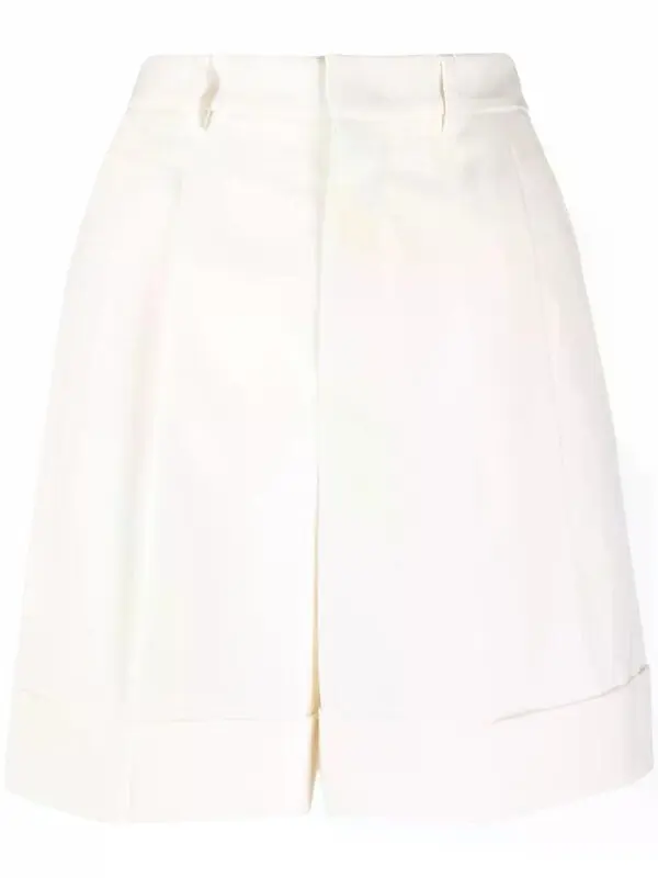 Red Valentino High-waisted Tailored Shorts - White