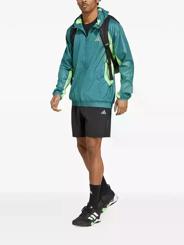 Adidas Tech Logo-print Panelled Shorts