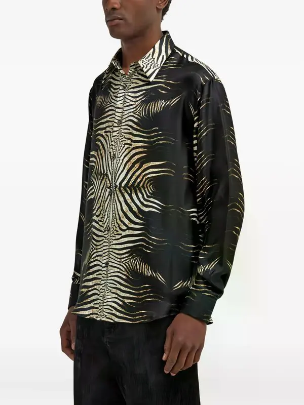 Roberto Cavalli Print Silk Shirt