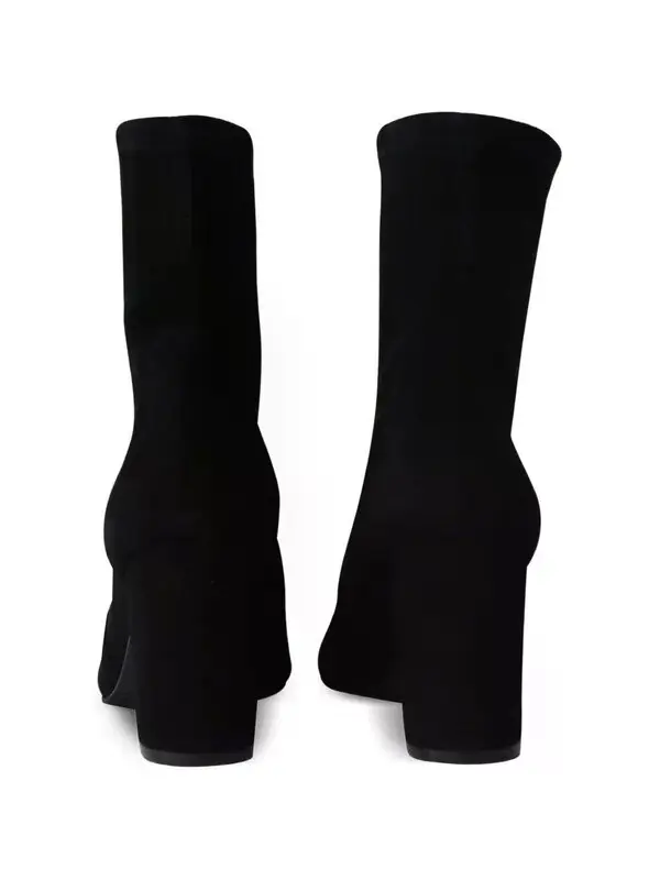 STUART WEITZMAN Yuliana Suede Ankle Boots - Black