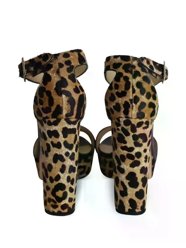 JIMMY CHOO Holly Animal-print Platform Sandals