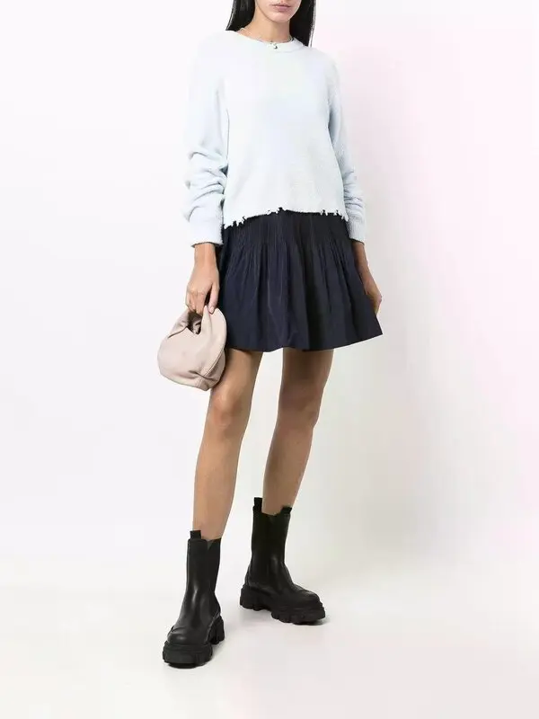 Red Valentino Pleated A-line Skirt - Blue