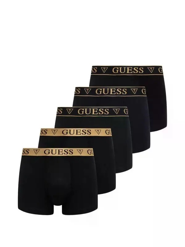 Guess Logo-waistband Boxers - Black