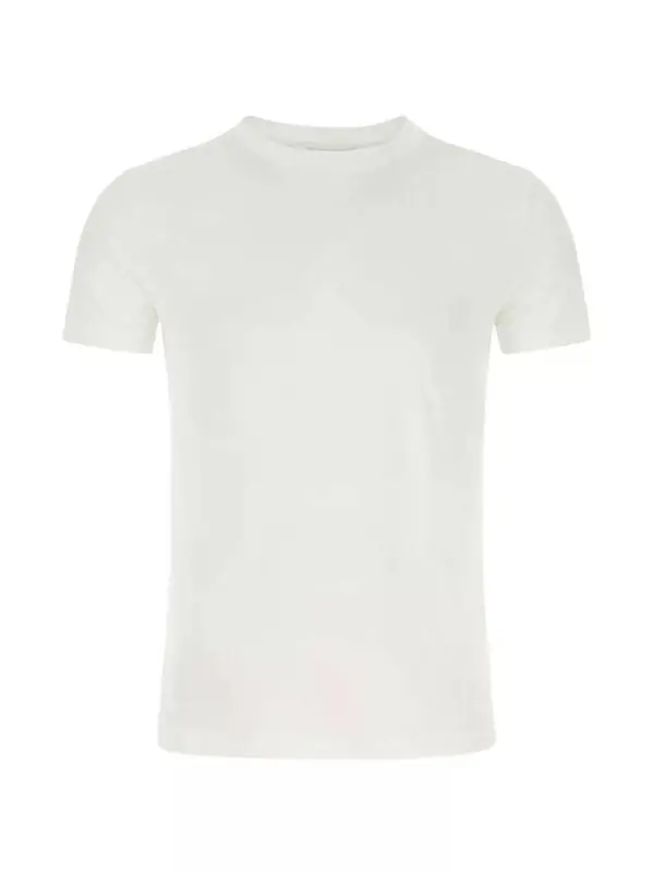 Prada Logo-patch Cotton T-shirt - White