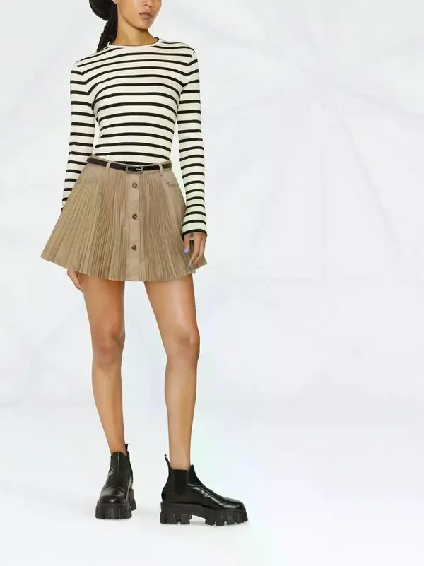 Red Valentino Pleated Mini Skirt
