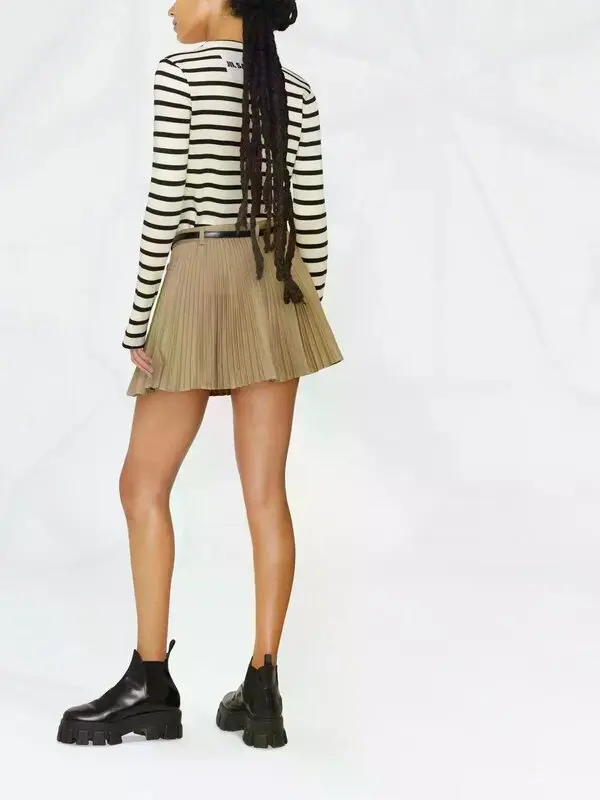 Red Valentino Pleated Mini Skirt