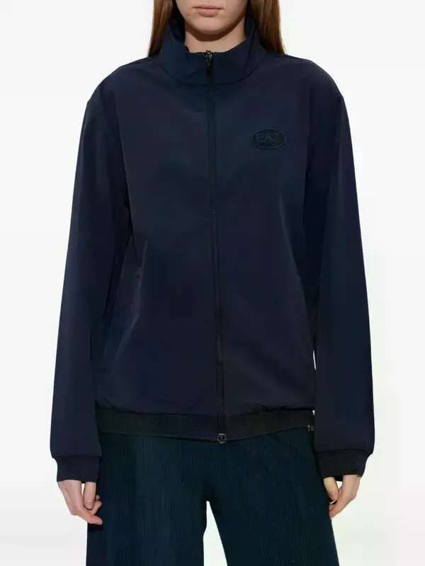 EA7 Logo-patch Zip-up Sweatshirt