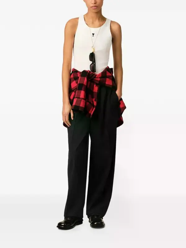 AMI Paris Elasticated-waist Wool Trousers
