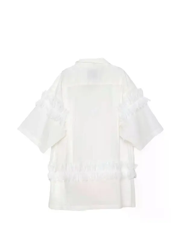 YOSHIOKUBO Ruffle-trimmed Short-sleeve Shirt