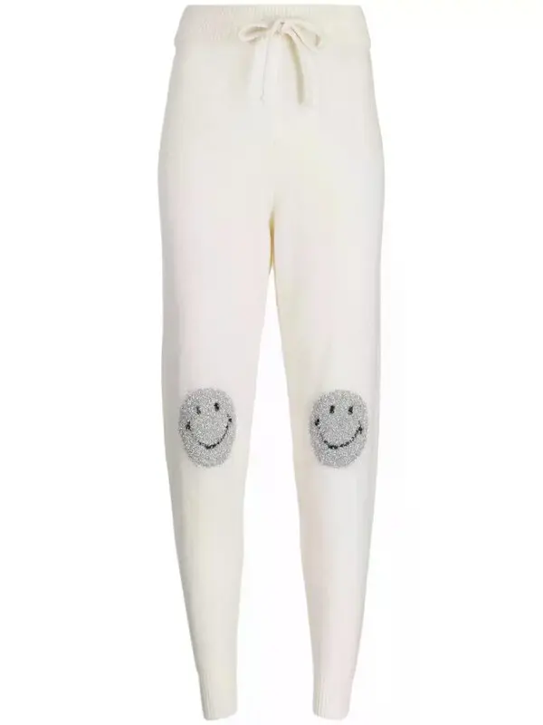 Joshua Sanders Lurex-detail Merino Wool-blend Trousers - White