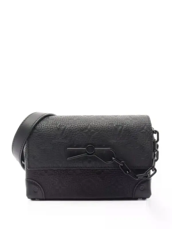 LOUIS VUITTON 2000s Steamer Monogram Shoulder Bag - Black