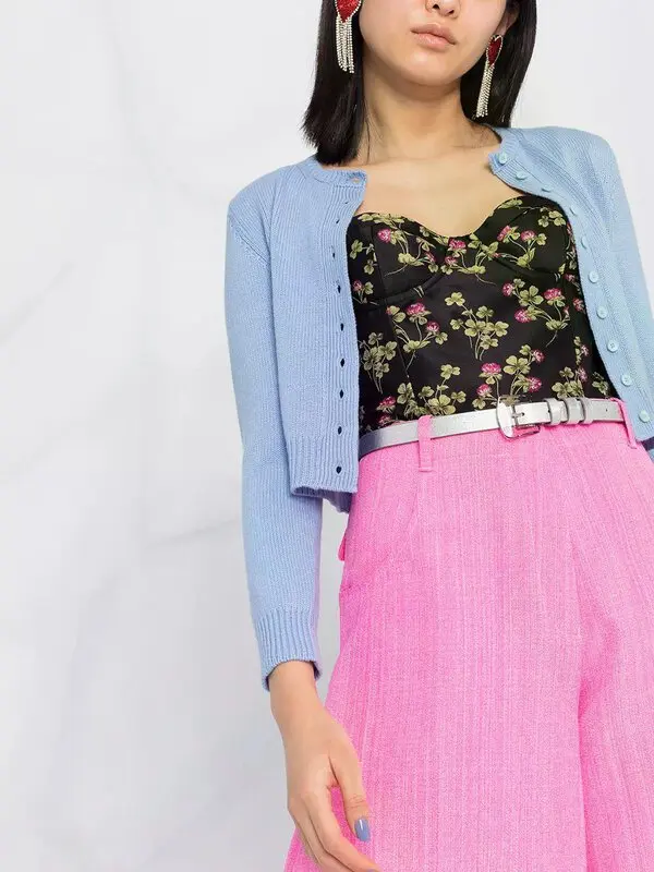 Red Valentino Floral-print Boned Bodysuit