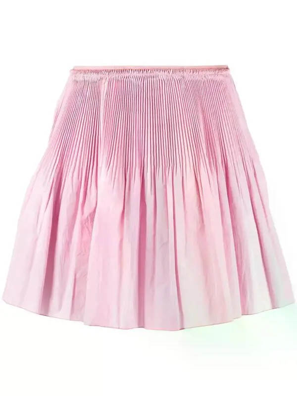 Red Valentino Pleated A-line Skirt - Pink
