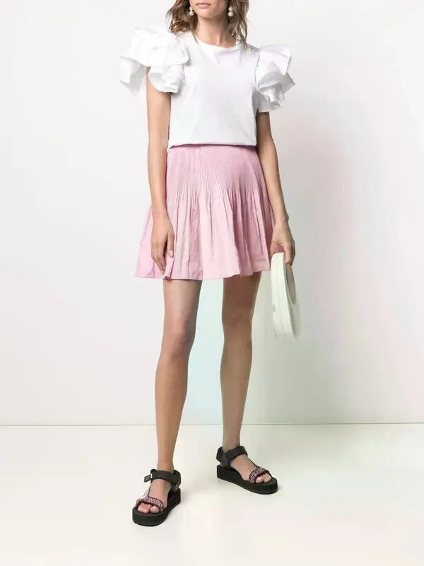 Red Valentino Pleated A-line Skirt