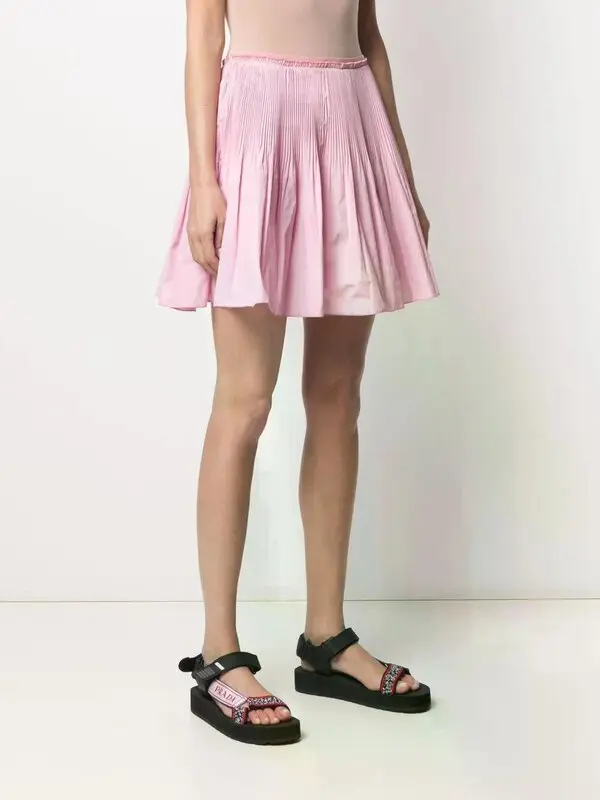 Red Valentino Pleated A-line Skirt
