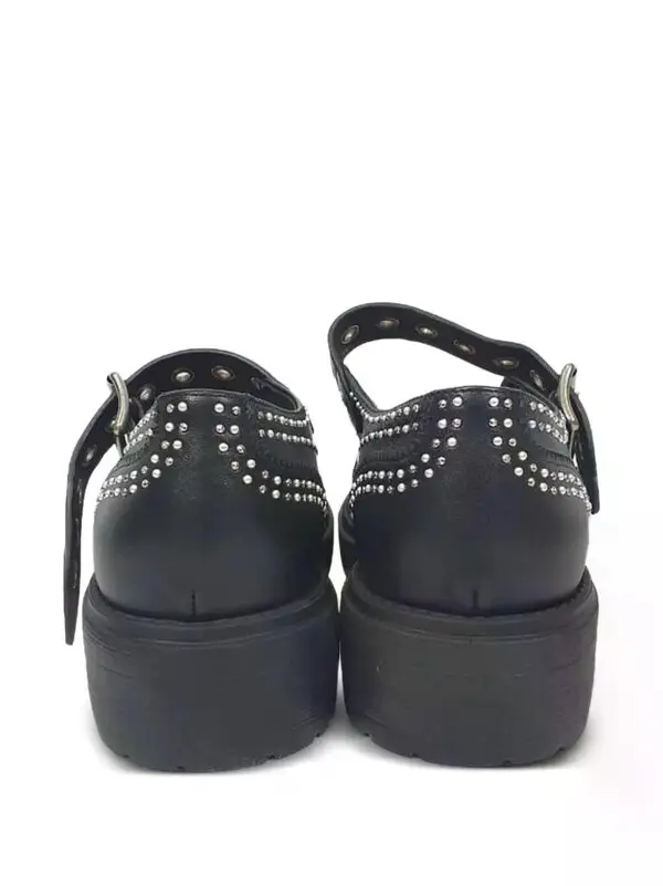 Dior Embellished Leather Ballet Flats With Buckle Detail
