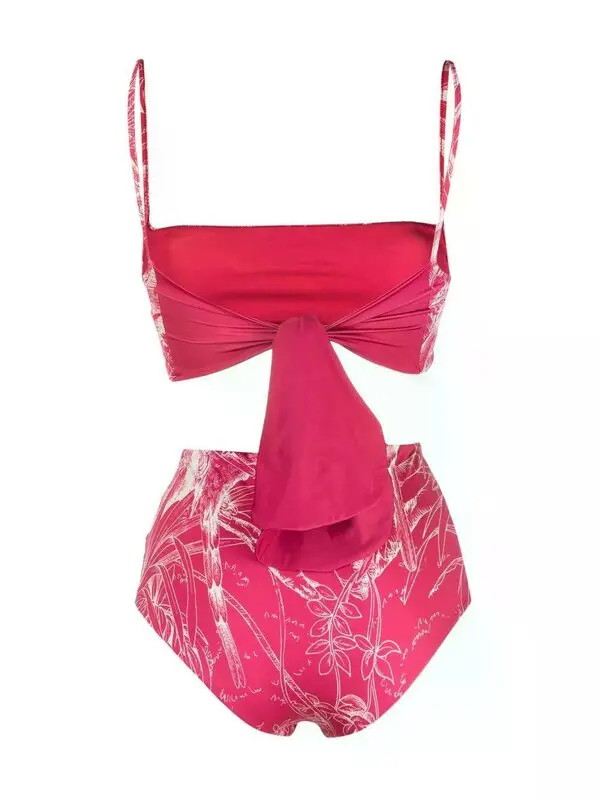 Red Valentino Leaf-print Bikini