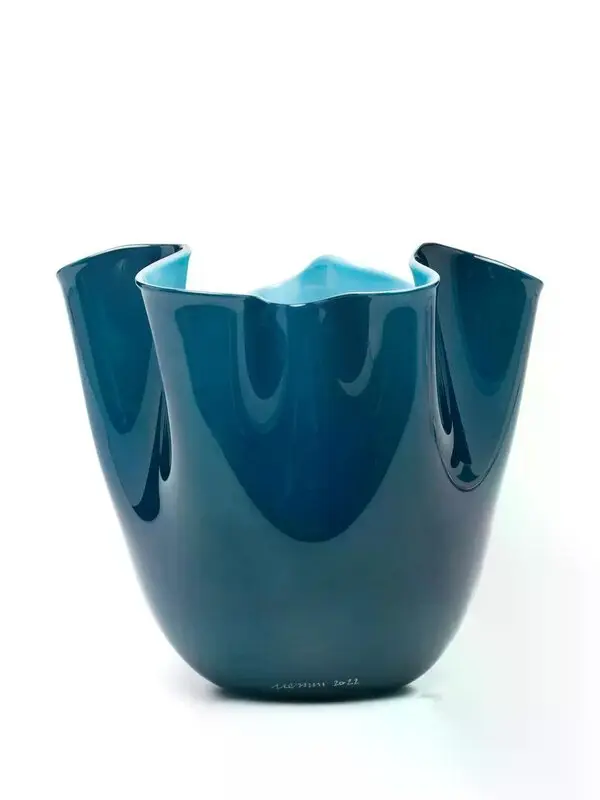 VENINI Opalino Two-tone Porcelain Vase