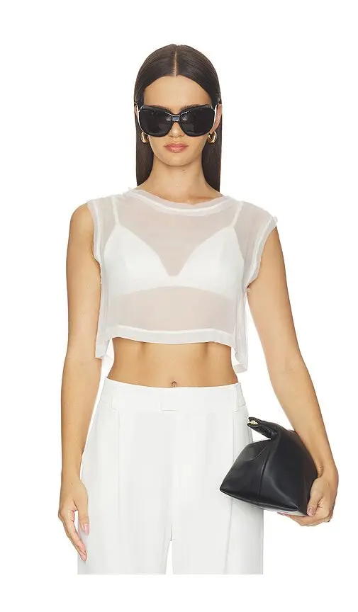 NONCHALANT LABEL Kara Crop Top In . Also - Ivory