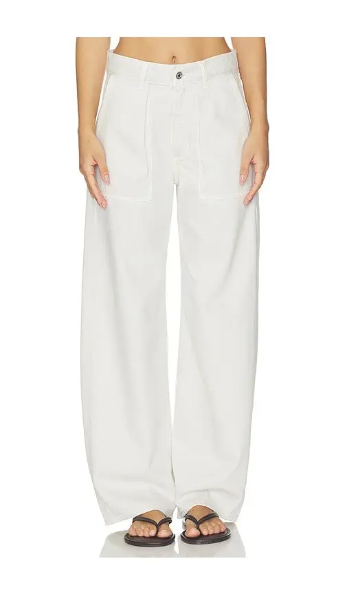 AGOLDE Low Curve Utility Jean In . Also - White
