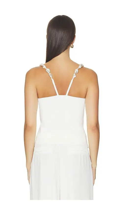 Cult Gaia Praia Embellished Strap Top